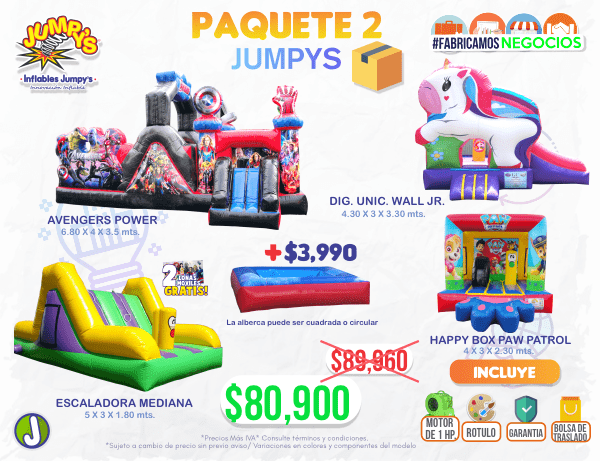 Fábrica y Venta De Brincolines Inflables Jumpys - Líderes En Todo ...